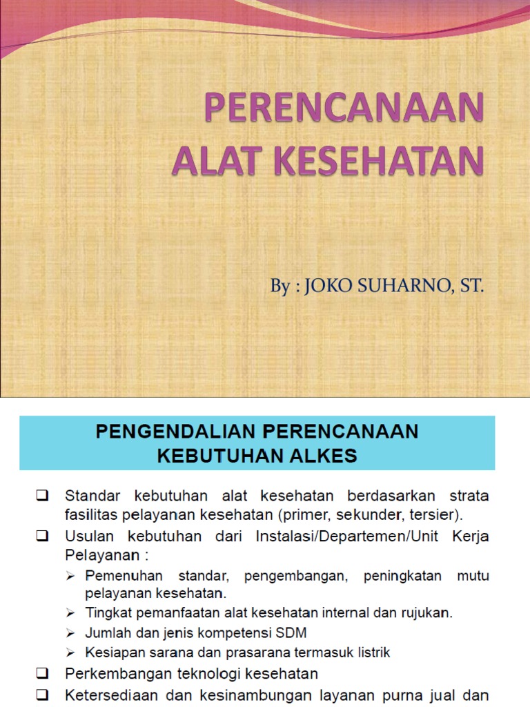 2 PERENCANAAN ALKES | PDF