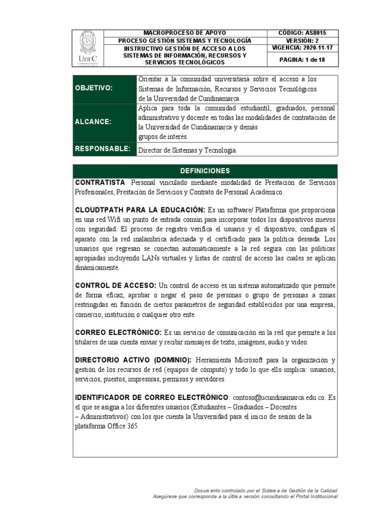 Asii015 - V2 - Formato Instructivos | PDF | Red privada virtual | Contraseña