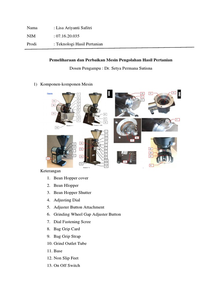 Lisa Ariyanti Safitri - Mesin Grinder PDF | PDF
