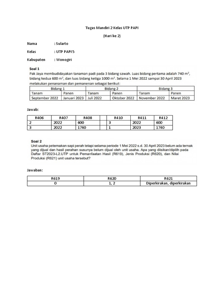 Tugas Mandiri UTP PAPI 5 | PDF