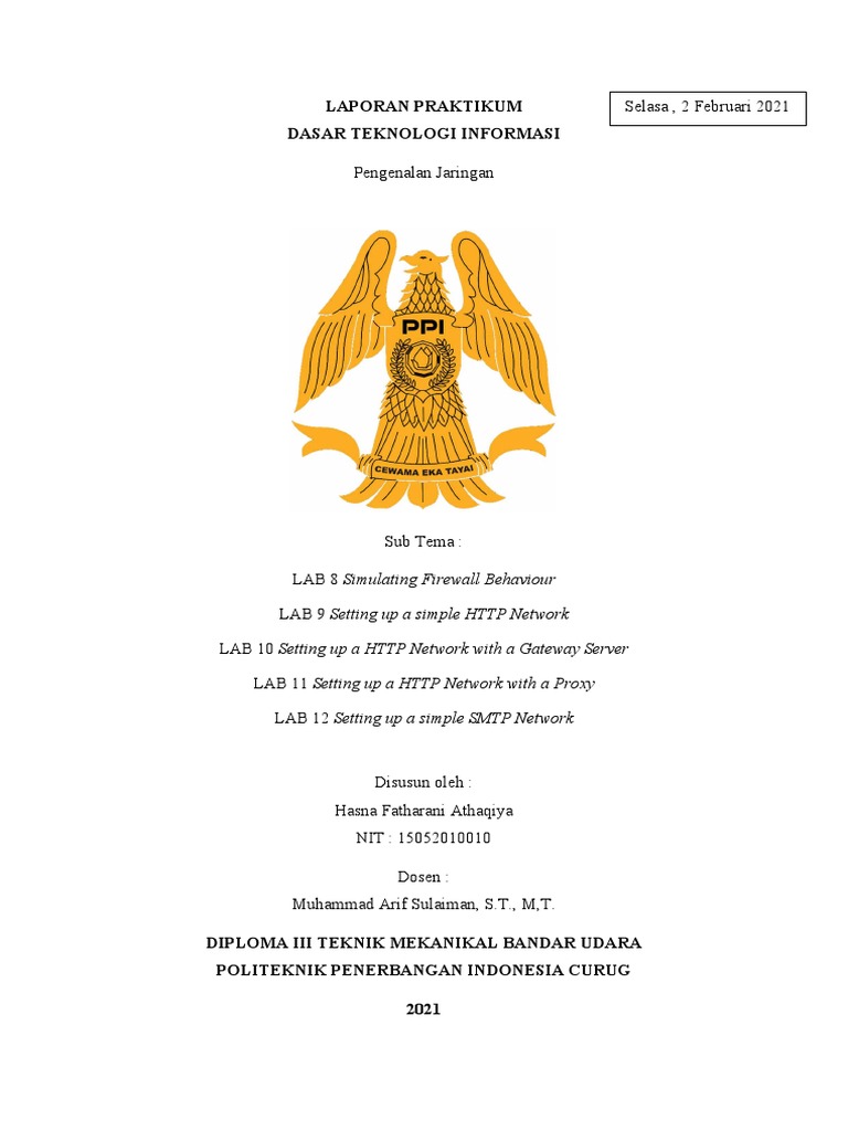 Hasna Fatharani - TMB13 - Laporan Praktikum Lab 8-12 PDF | PDF