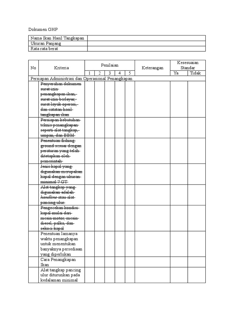 Dokumen GHP | PDF