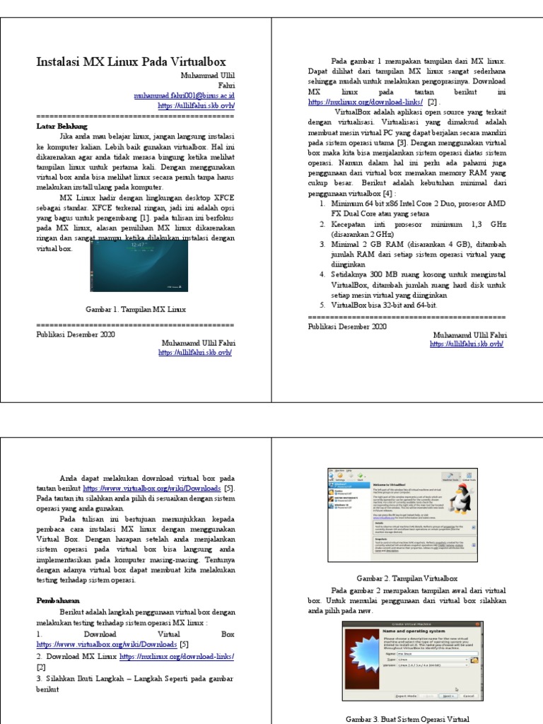 Instalasi - MX - Linux - Pada - Virtualbox Fery | PDF | Komputer