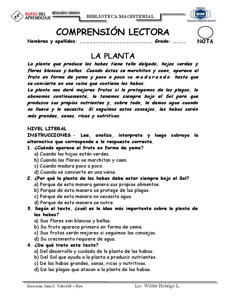 Plan Lector Segundo Grado I | PDF | Imperio Inca | Luna