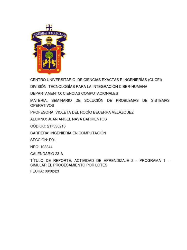 Nava Juan D01 Act 2 | PDF | Lenguaje de programación | Programación