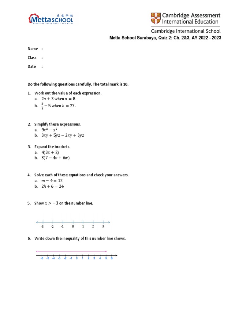 Quiz Ch. 2&3 | PDF