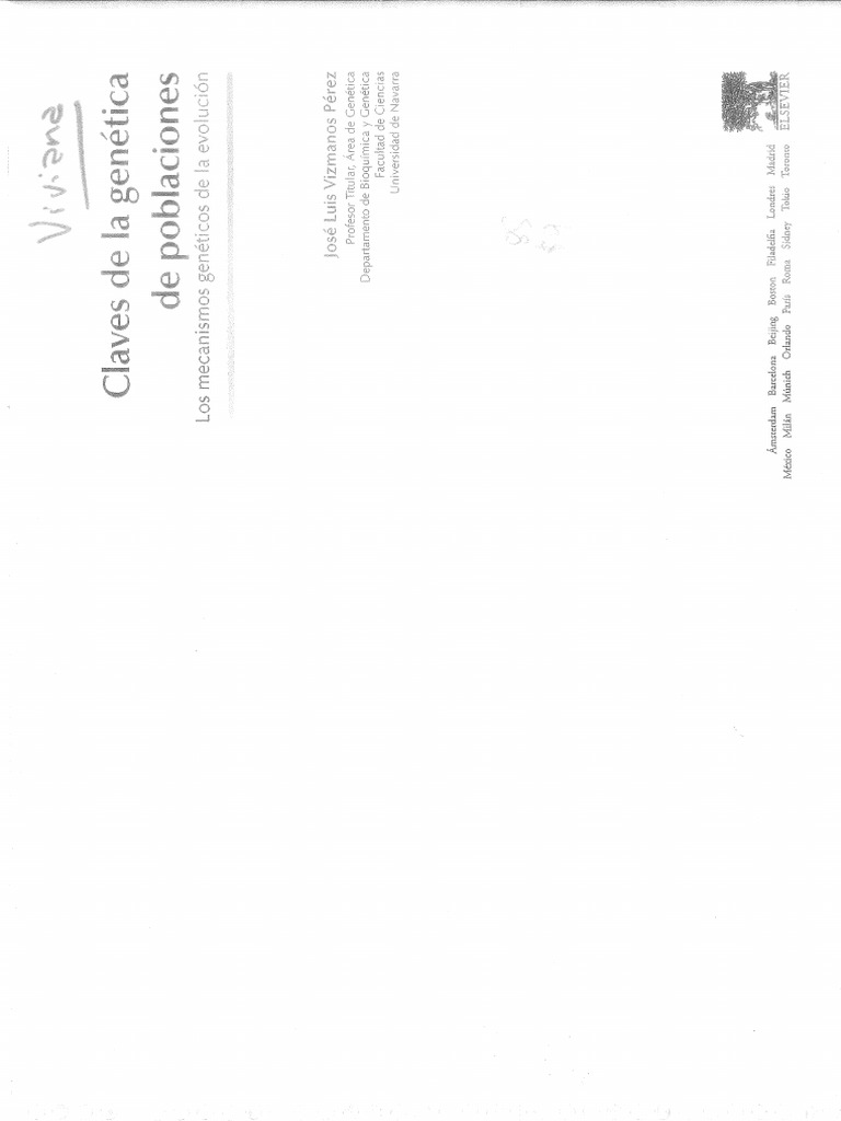 Claves de La Genetica de Poblacion | PDF