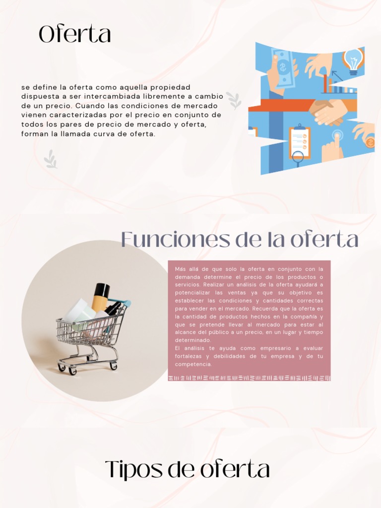 Tipos de Oferta PDF | PDF | Oferta (economía) | Mercado (economía)