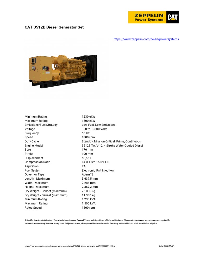 3512b Diesel Generator Set 1000028914.html | PDF | Diesel Engine | Systems Engineering