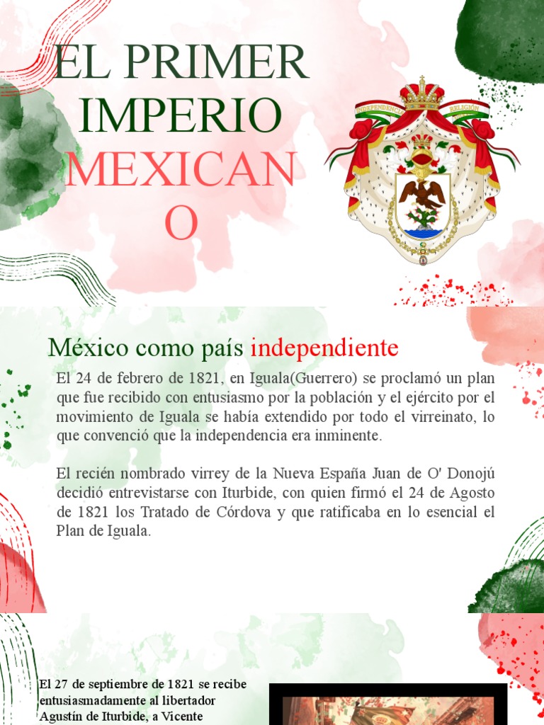 El Primer Imperio Mexicano: Orígenes y Caída | PDF | México | México ...