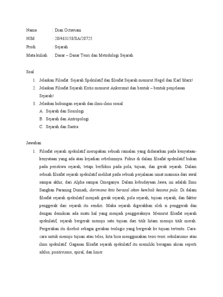 Dian Octaviani - UTS Dasar-Dasar Teori | PDF