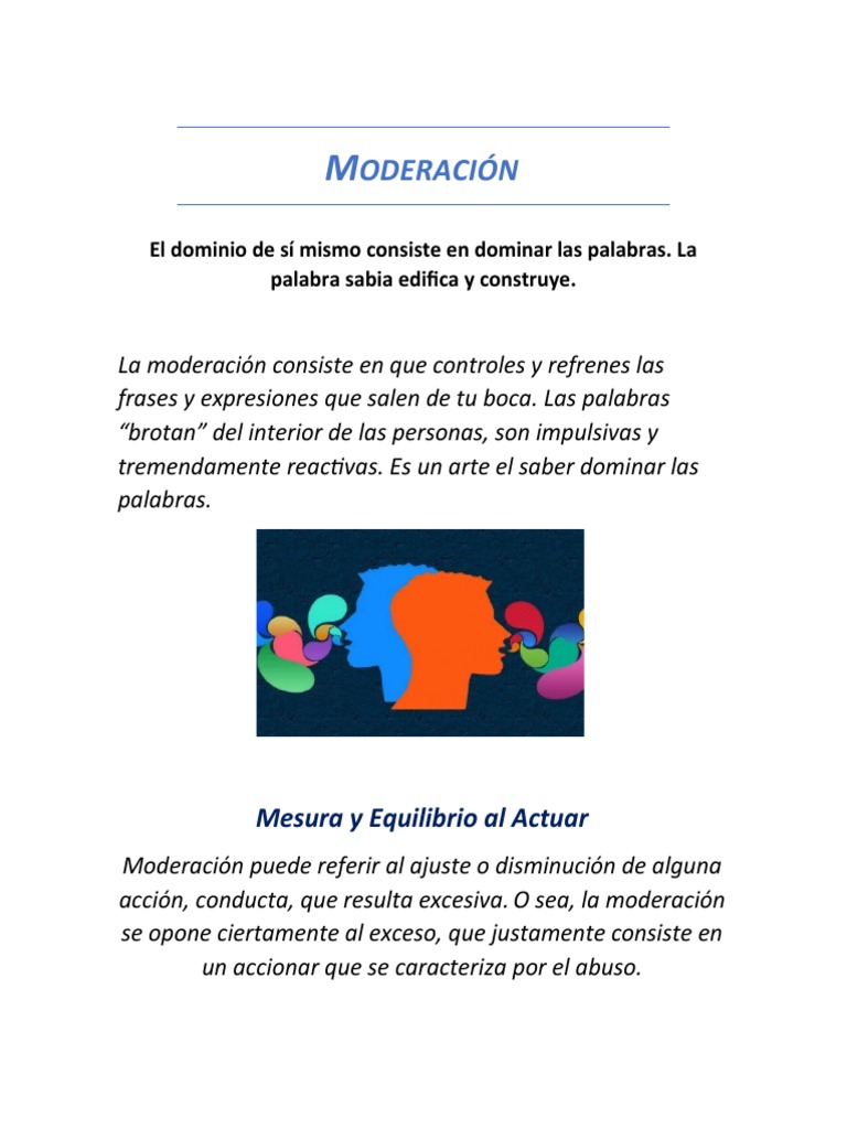 Moderacion | PDF | Crecimiento personal y profesional