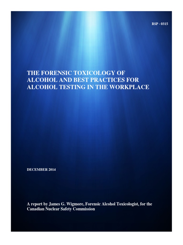Forensic Alcohol Testing Best Practices | PDF | Alcoholic Beverages ...