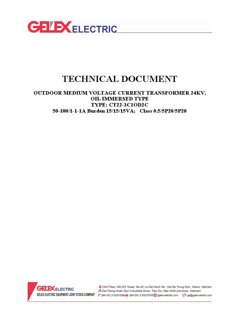 6 Ct22-Type2 | PDF | Transformer | Electricity