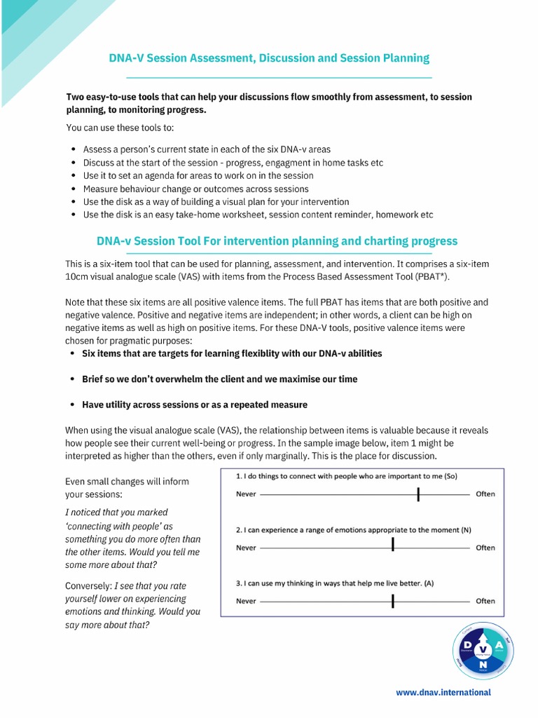 DNAV Session Discussion & Planning Worksheet FINAL | PDF
