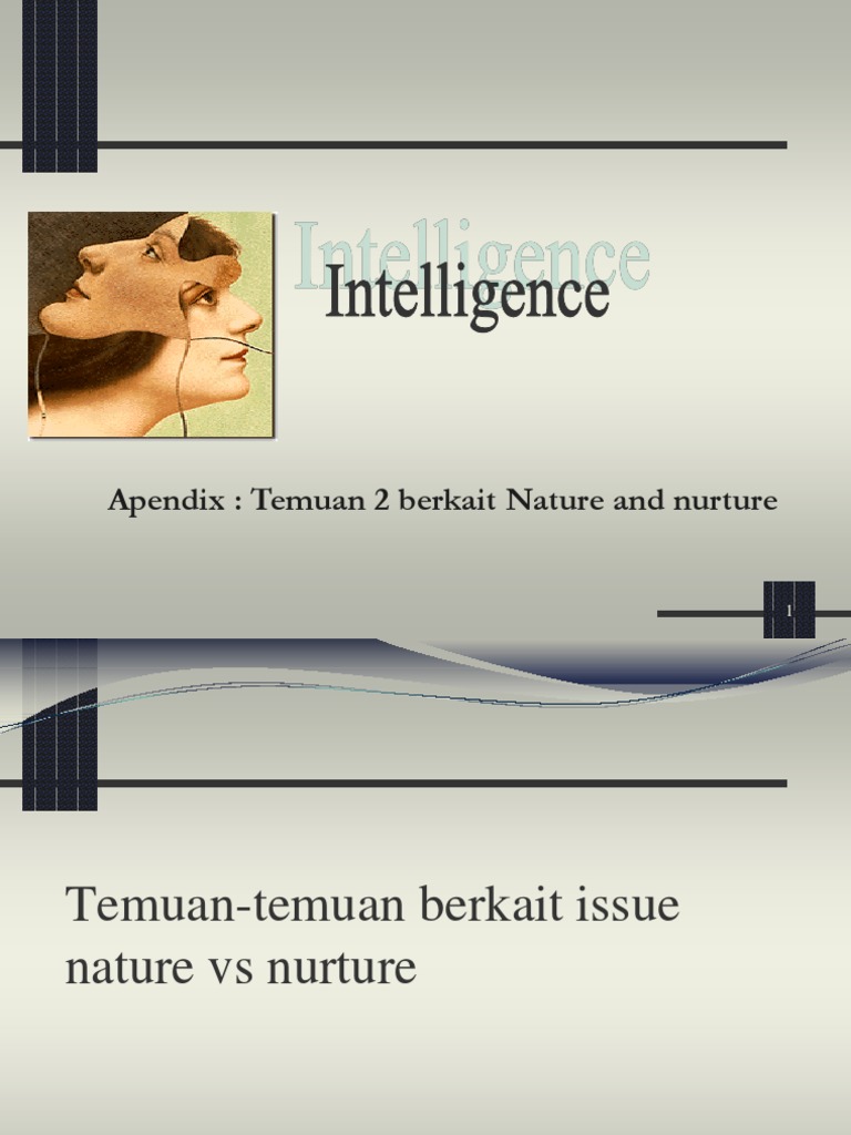 Apendix Kuliah 2 Intel - Kontroversi Nature Vs Nurture | PDF