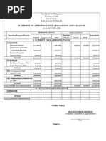 Record of Appropriations and Obligations: Total | PDF | Economies