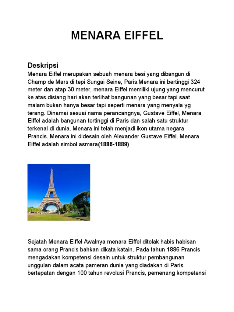 Menara Eiffel | PDF