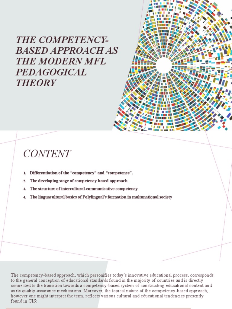 The Competency-Based Approach As The Modern MFL Pedagogical Theory ...