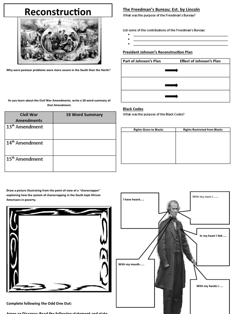 Reconstruction Interactive Student Notes | PDF | Reconstruction Era ...