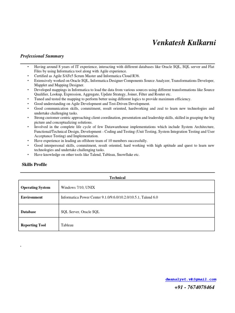 ETL Developer Resume 1660107492 | PDF | Databases | Ibm Db2