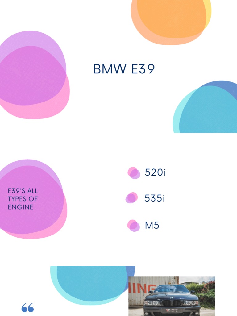 BMW E39 | PDF | Motor Vehicle Manufacturers Of Germany | Motor Vehicle