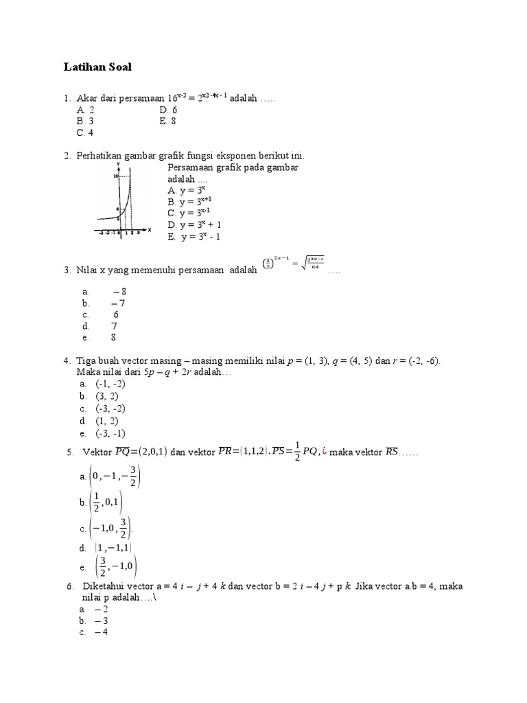Soal Latihan Kls 12 | PDF