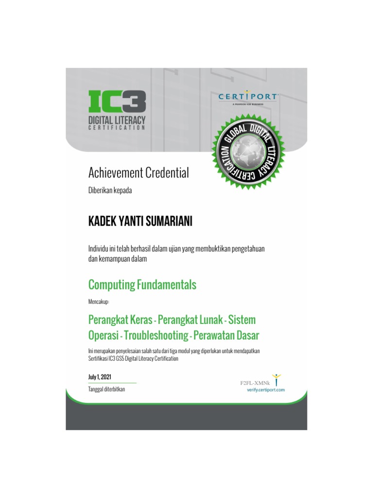 IC3-computing Fundamentals PDF | PDF