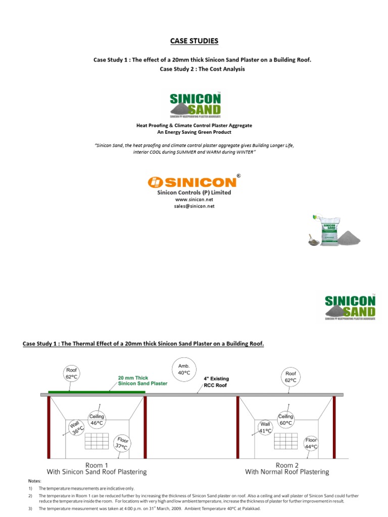 Sinicon Sand Case Study 1 and 2 | PDF