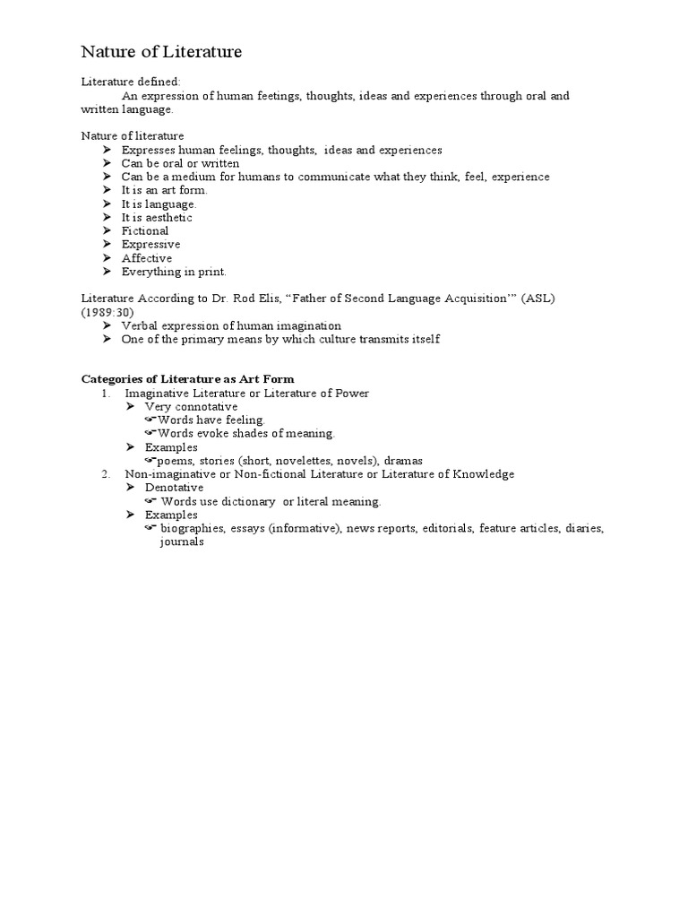 Handout - Understanding The Nature, Function and Importance of ...