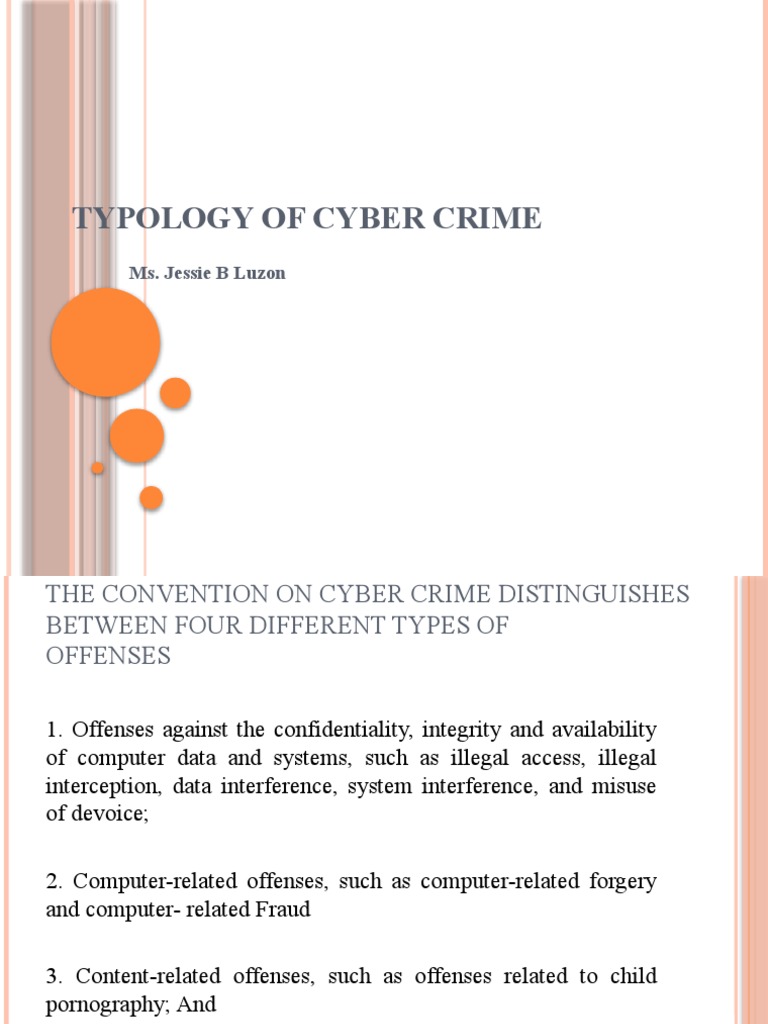 Cyber Crime Typologies Explained | PDF | Stalking | Cybercrime