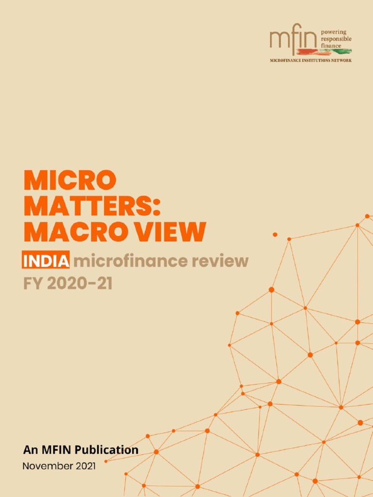 MFIN India Microfinance Review FY 20-21 PDF | PDF | Microfinance ...