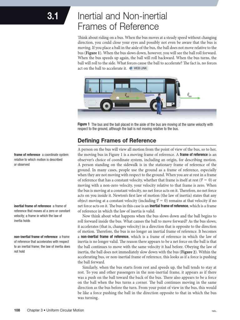 03 01 Inertial And Non Inertial Frames Of Reference Pdf