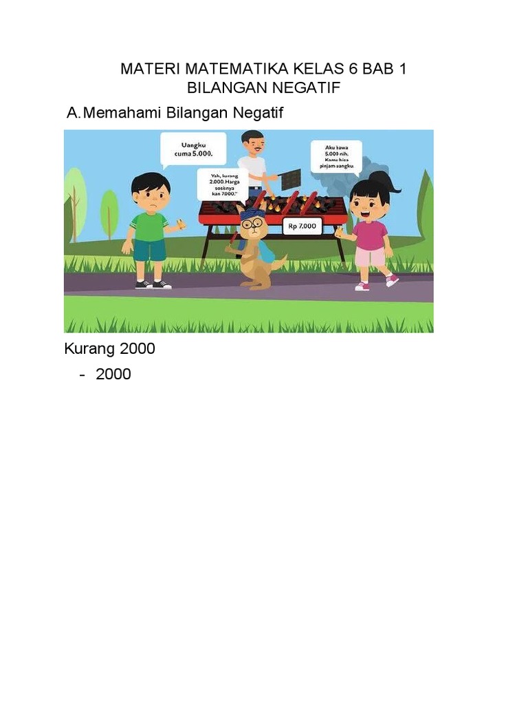 Materi Matematika Kelas 6 Bab 1 Pdf