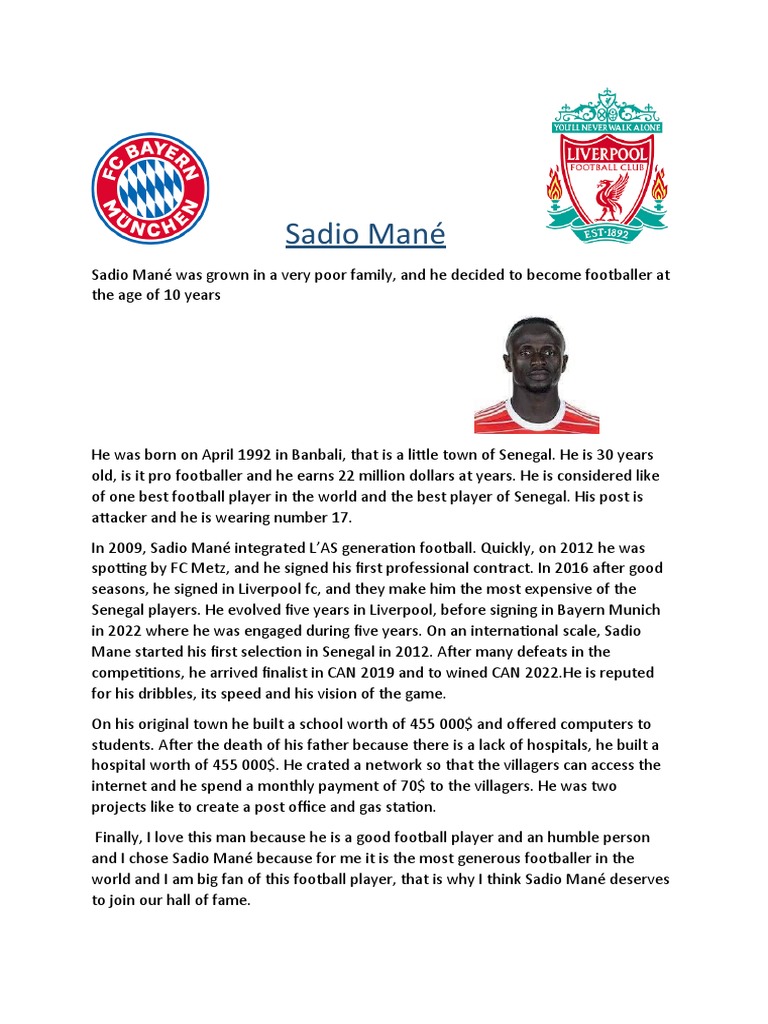 Sadio Mané | PDF