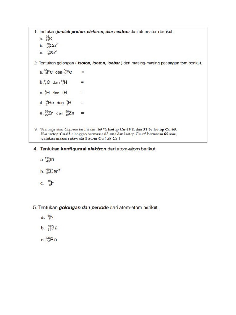 Struktur Atom Dan Konfigurasi Elektron 10 SMA | PDF | Metode & Bahan Ajar | Sains & Matematika