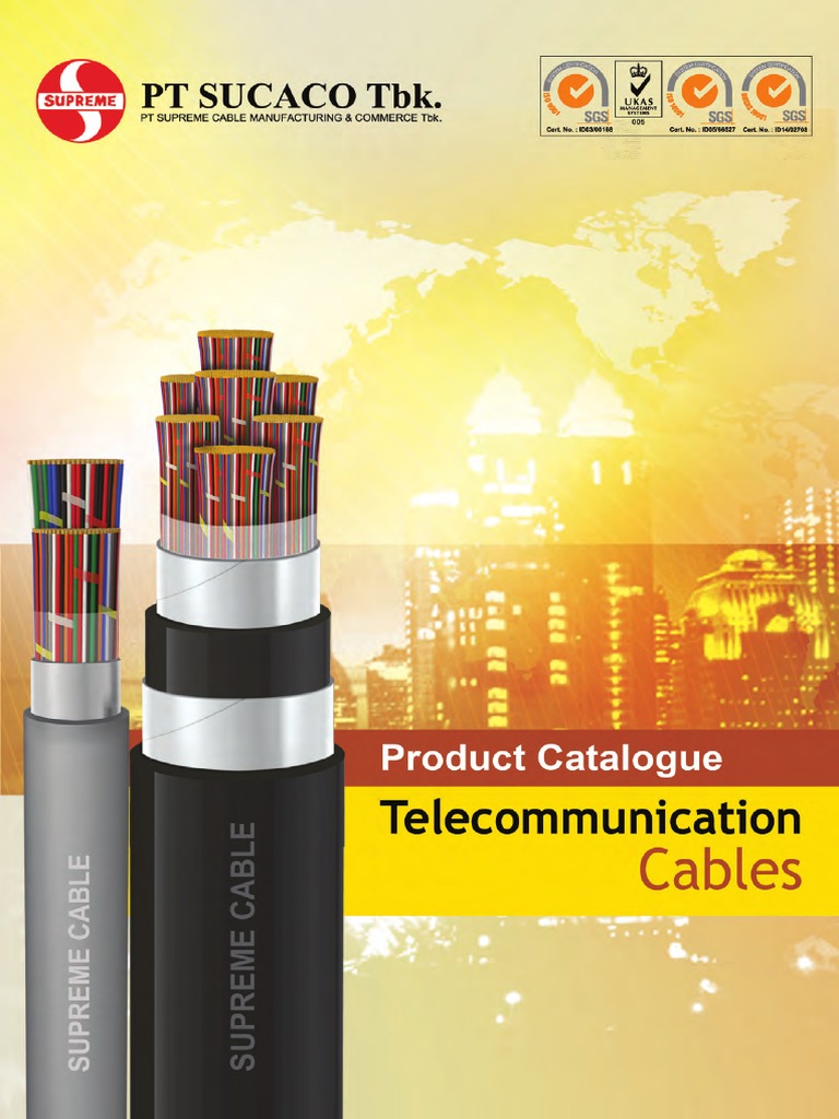 Supreme Telecommunication Cables Overview | PDF | Insulator ...