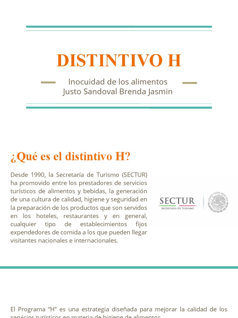 Guía para Obtener el Distintivo H | PDF | Alimentos | Seguridad alimenticia