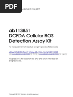 DCFDA/H2DCFDA ROS Assay Protocol | PDF | Flow Cytometry | Assay