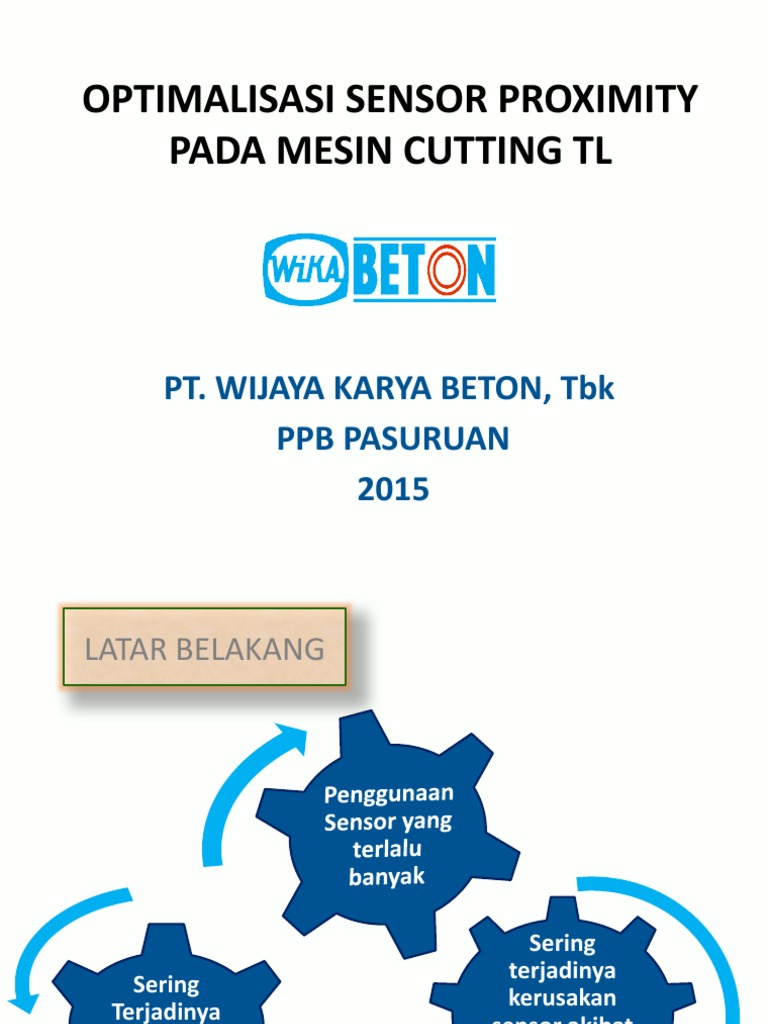 Optimalisasi Sensor Mesin Cutting | PDF