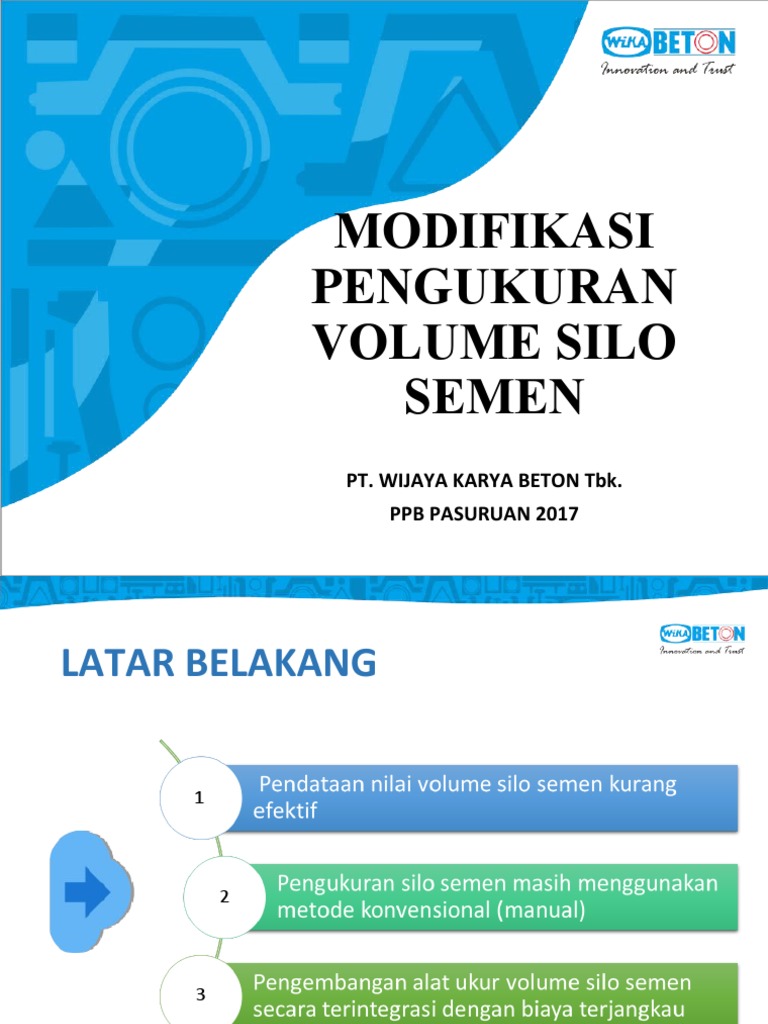 Modifikasi Pengukuran Silo Semen | PDF | Komputer | Teknologi & Rekayasa