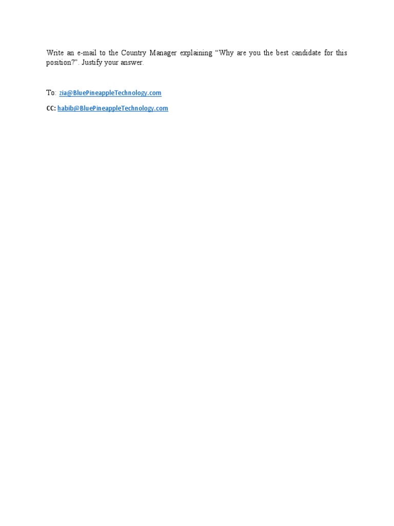 Interview Email Written Test | PDF | Career & Growth