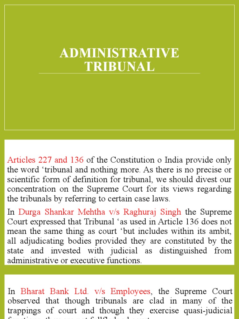 Characteristics of Administrative Tribunals | PDF | Tribunal | Elections