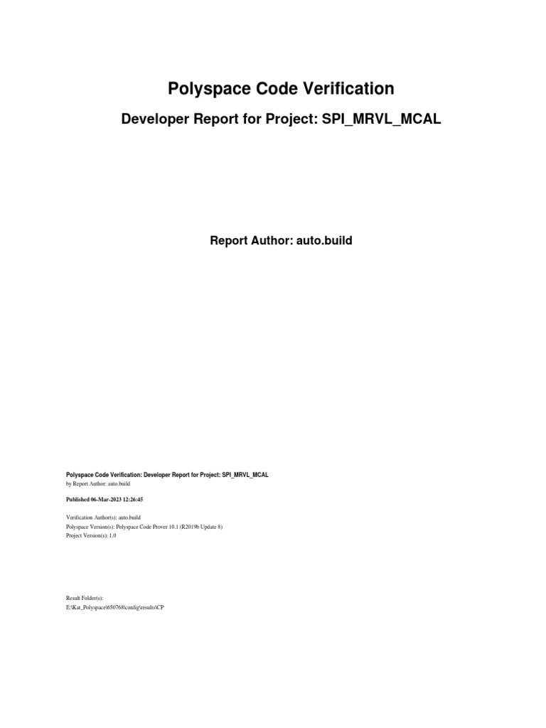 SPI MRVL MCAL Developer PDF | PDF | Pointer (Computer Programming) | Variable (Computer Science)