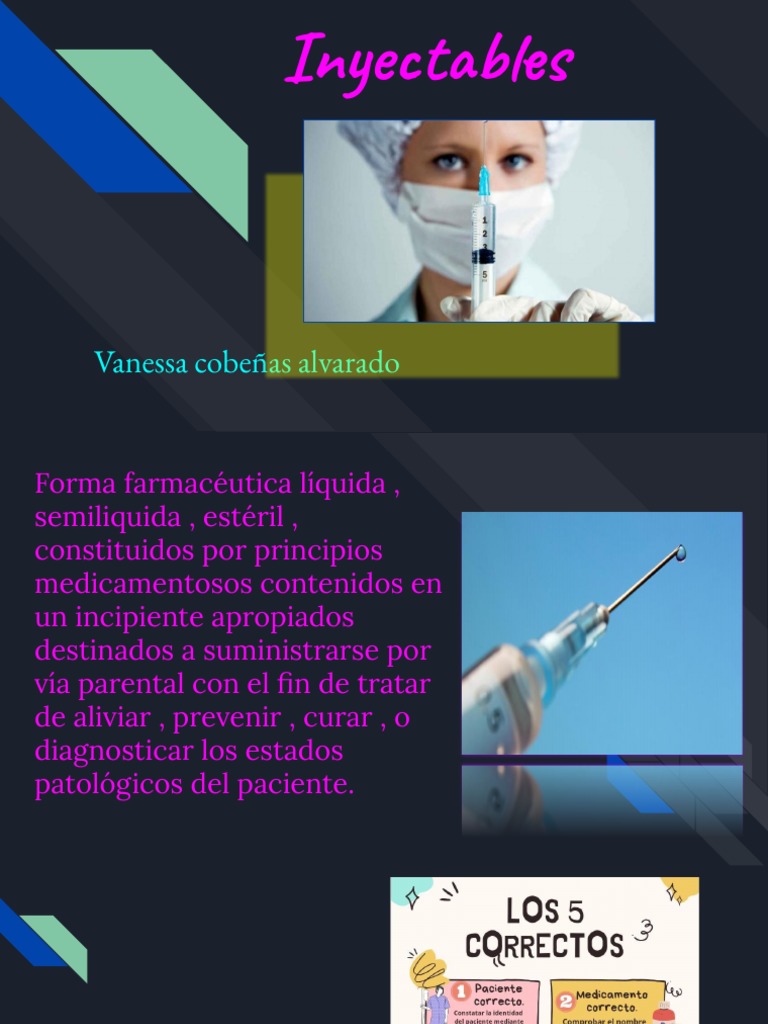 Inyectables - 3 PDF | PDF | Terapia intravenosa | Inyección (medicina)