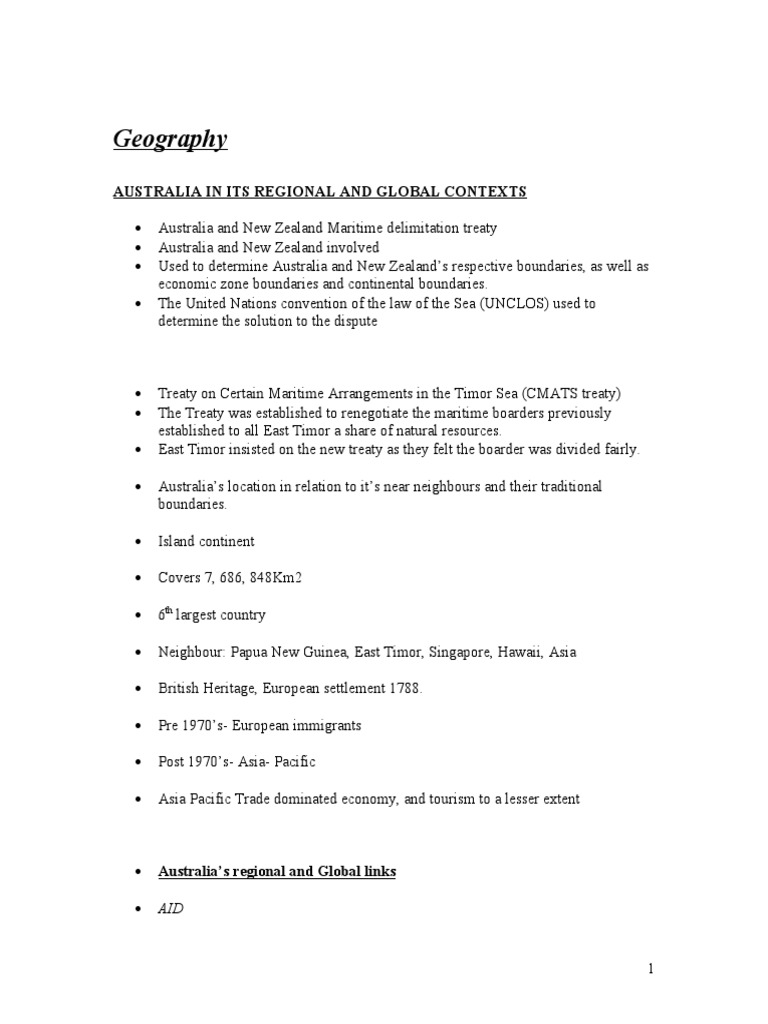 Year 10 Geography Exam Notes | PDF | Beach | Coast