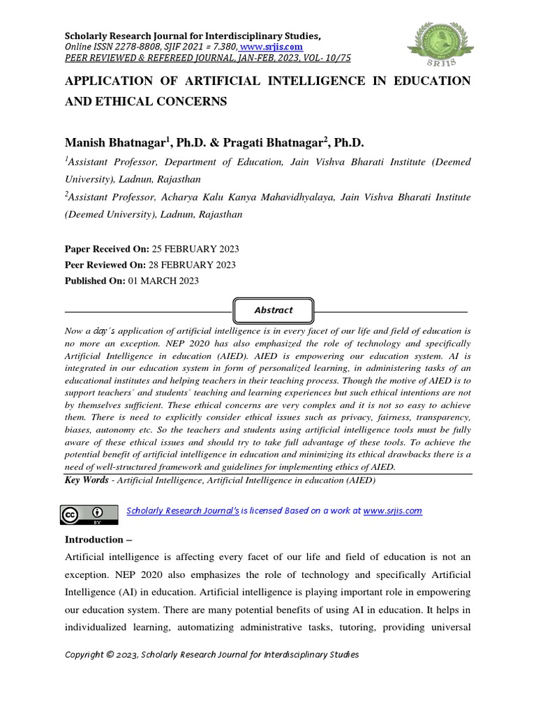 DR Manish Bhatnagar | PDF | Artificial Intelligence | Intelligence (AI ...