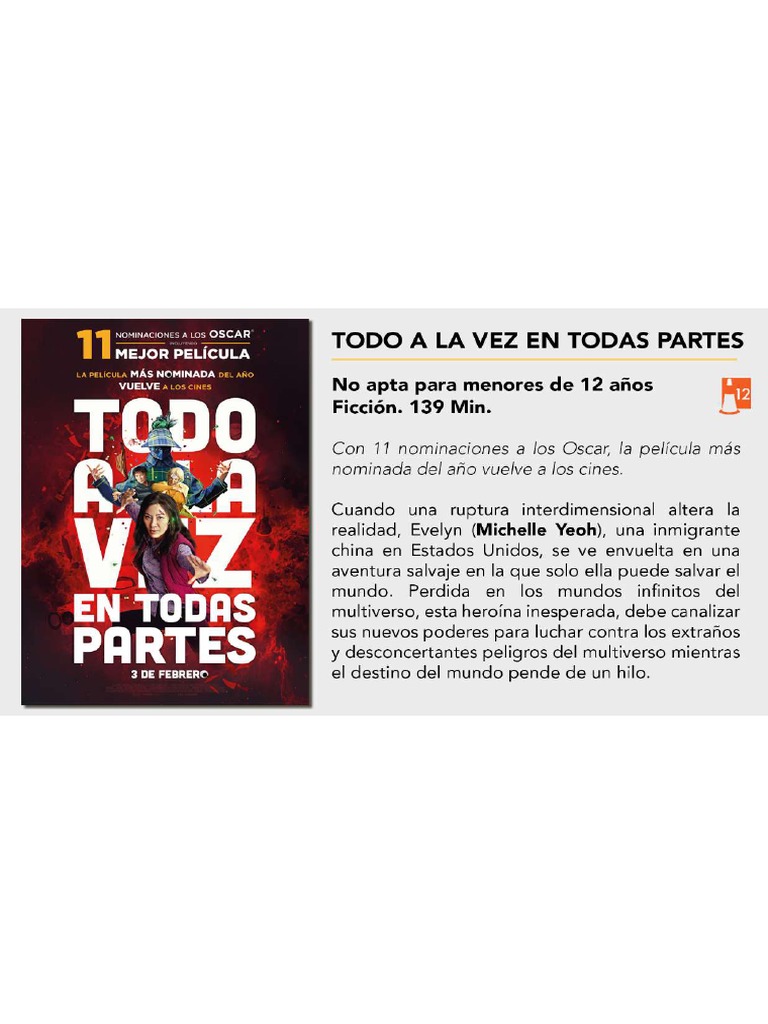 TODO A LA VEZ EN TODAS PARTES Inopsis | PDF