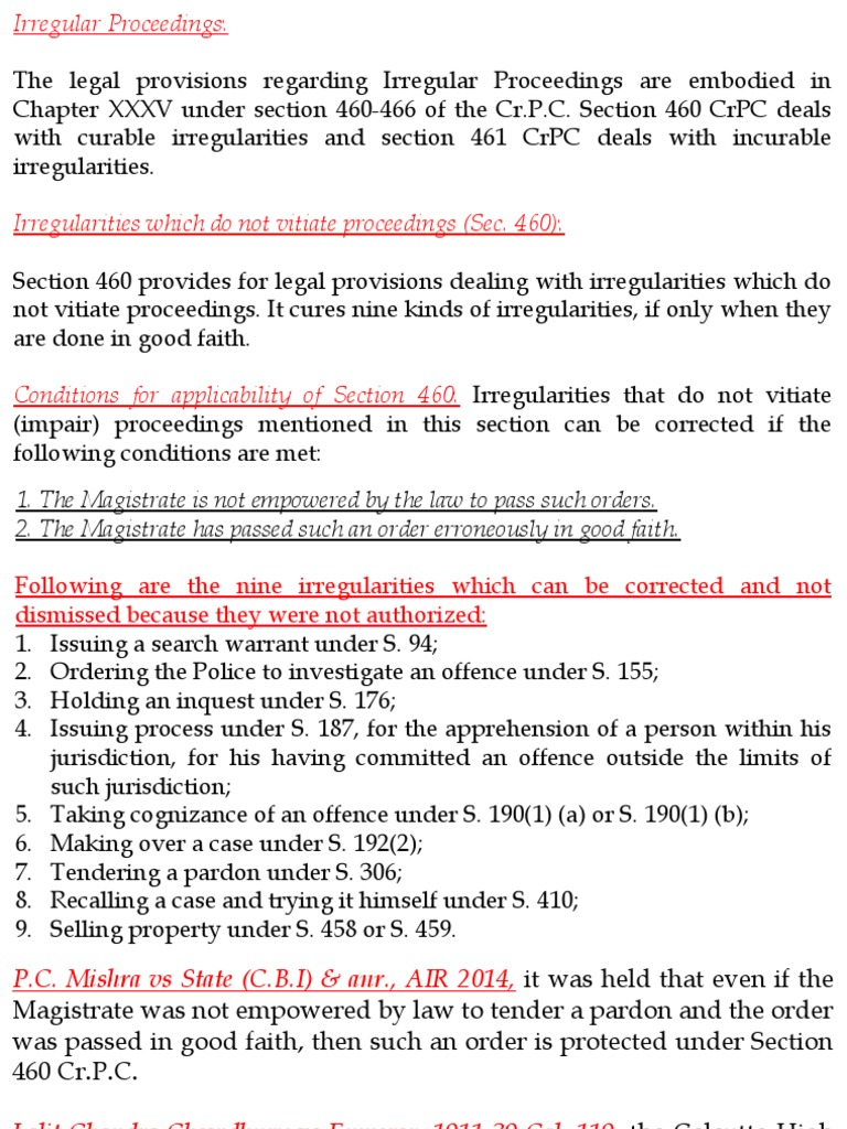 Irregular Proceedings | PDF | Political Law | Justice