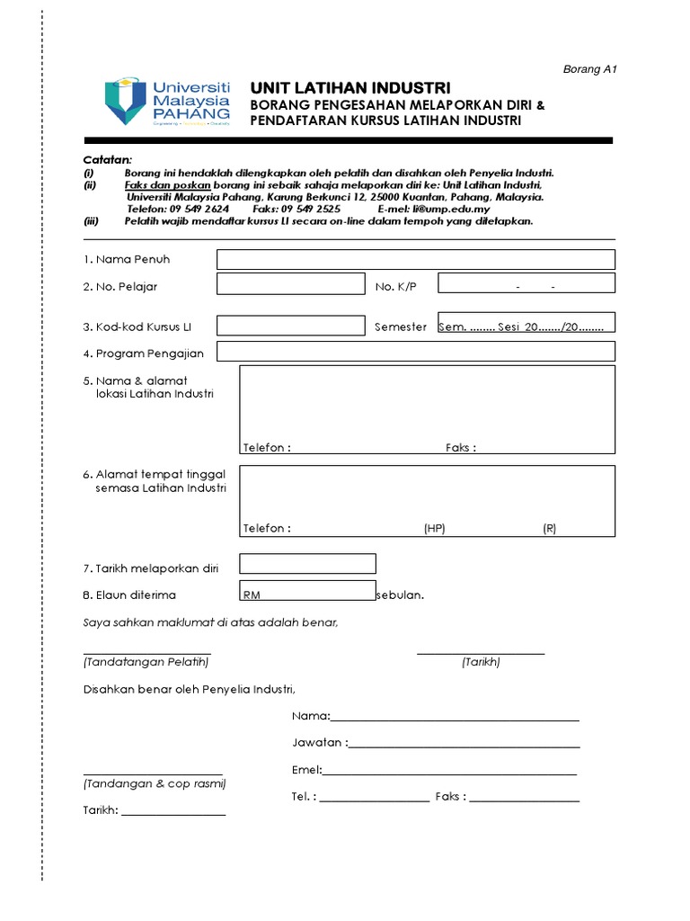 Form A1 Validation Report | PDF